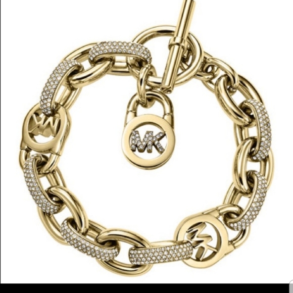 Michael Kors | Jewelry | Michael Kors Gold Rose Bracelet | Poshmark